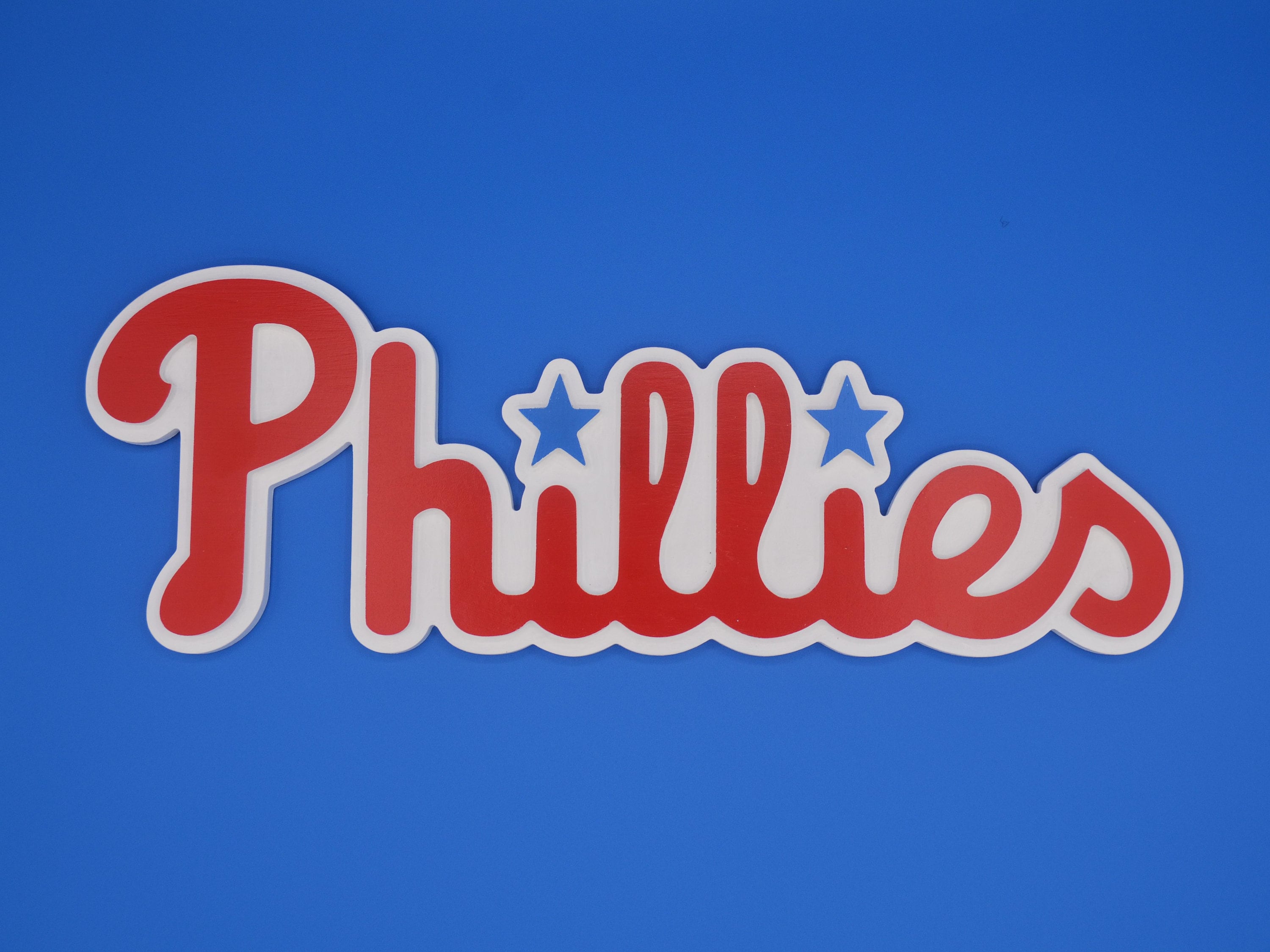 Philadelphia Phillies Wooden Logo Sign - Baseball Fan Gift - Etsy