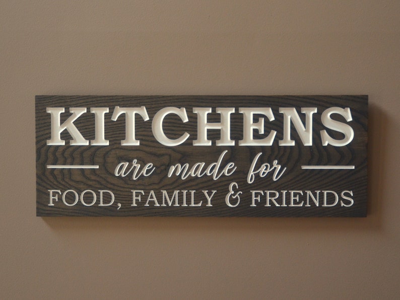 Rustic Farmhouse Kitchen Sign Kitchens Are Made for Food - Etsy