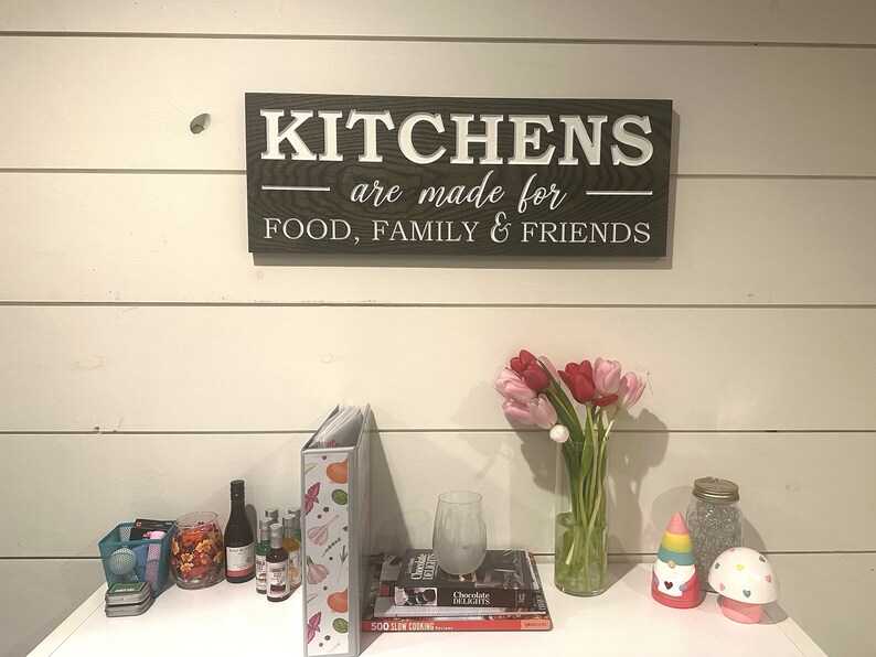 Rustic Farmhouse Kitchen Sign Kitchens Are Made for Food - Etsy