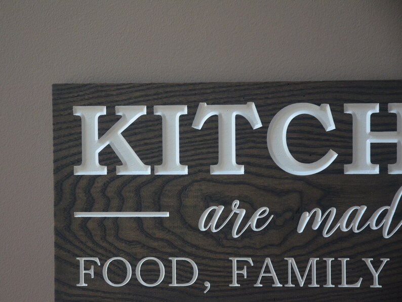 Rustic Farmhouse Kitchen Sign Kitchens Are Made for Food - Etsy