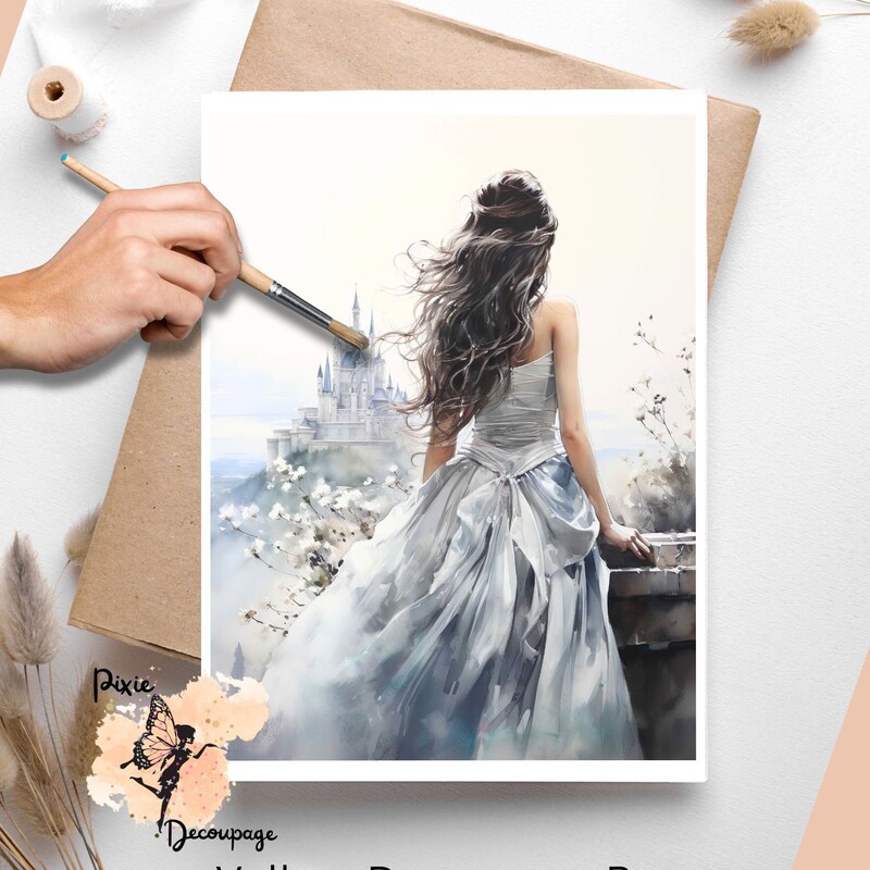 Decoupage Paper Princesses - Etsy