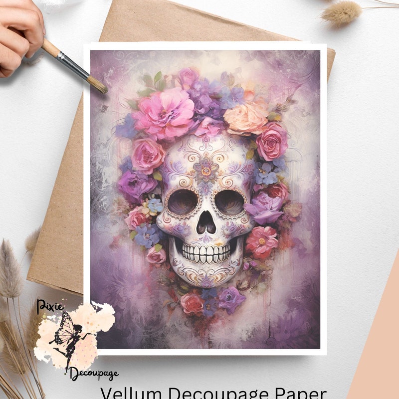 Skull Decoupage - Etsy