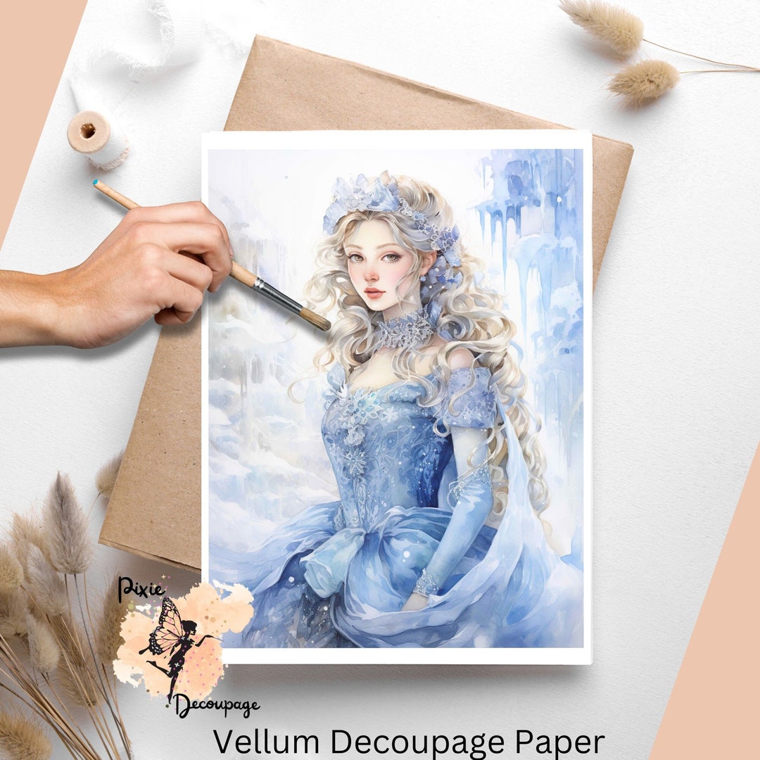 Ice Princess 4 Decoupage Paper US Letter Size, Shipped to You - Etsy