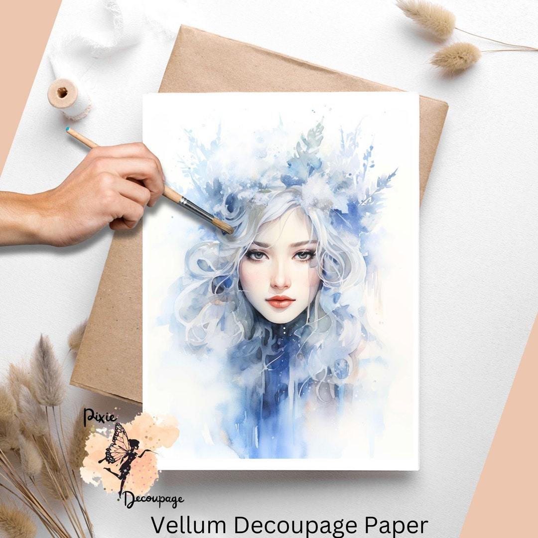 Ice Princess 5, Vellum Decoupage Paper US Letter Size, Shipped to You ...