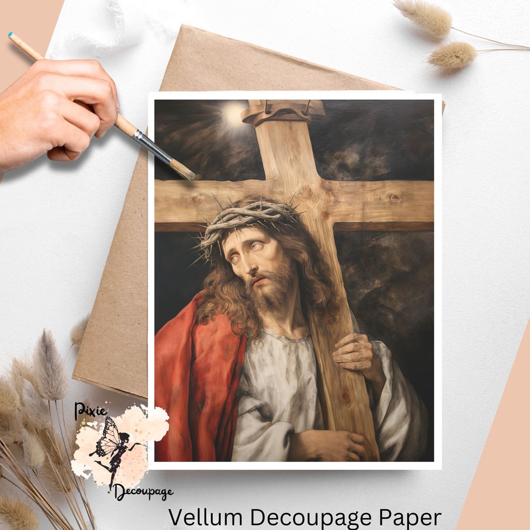 Jesus 6 Decoupage Paper US Letter Size, Shipped to You - Etsy