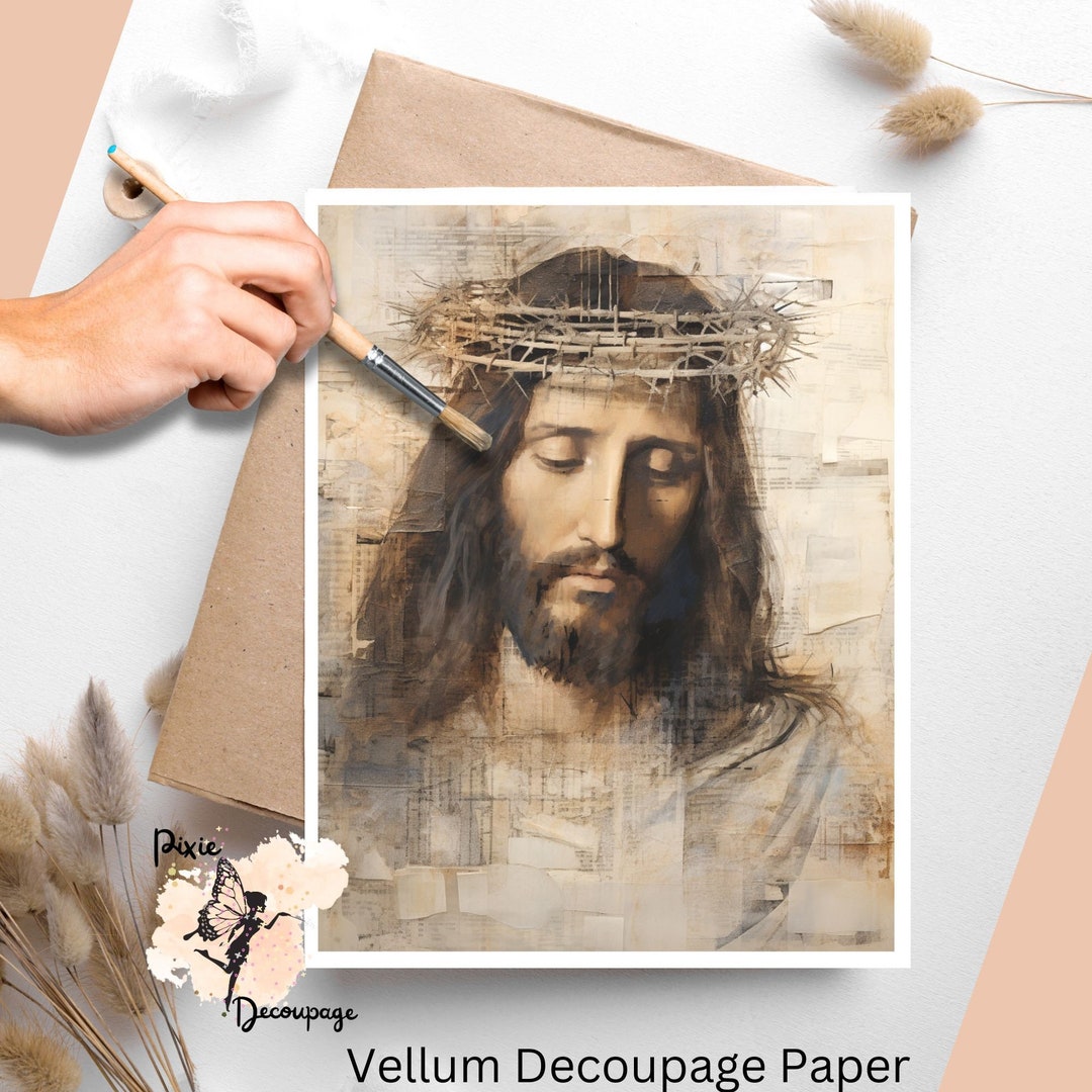 Jesus 7, Vellum Decoupage Paper US Letter Size, Shipped to You - Etsy
