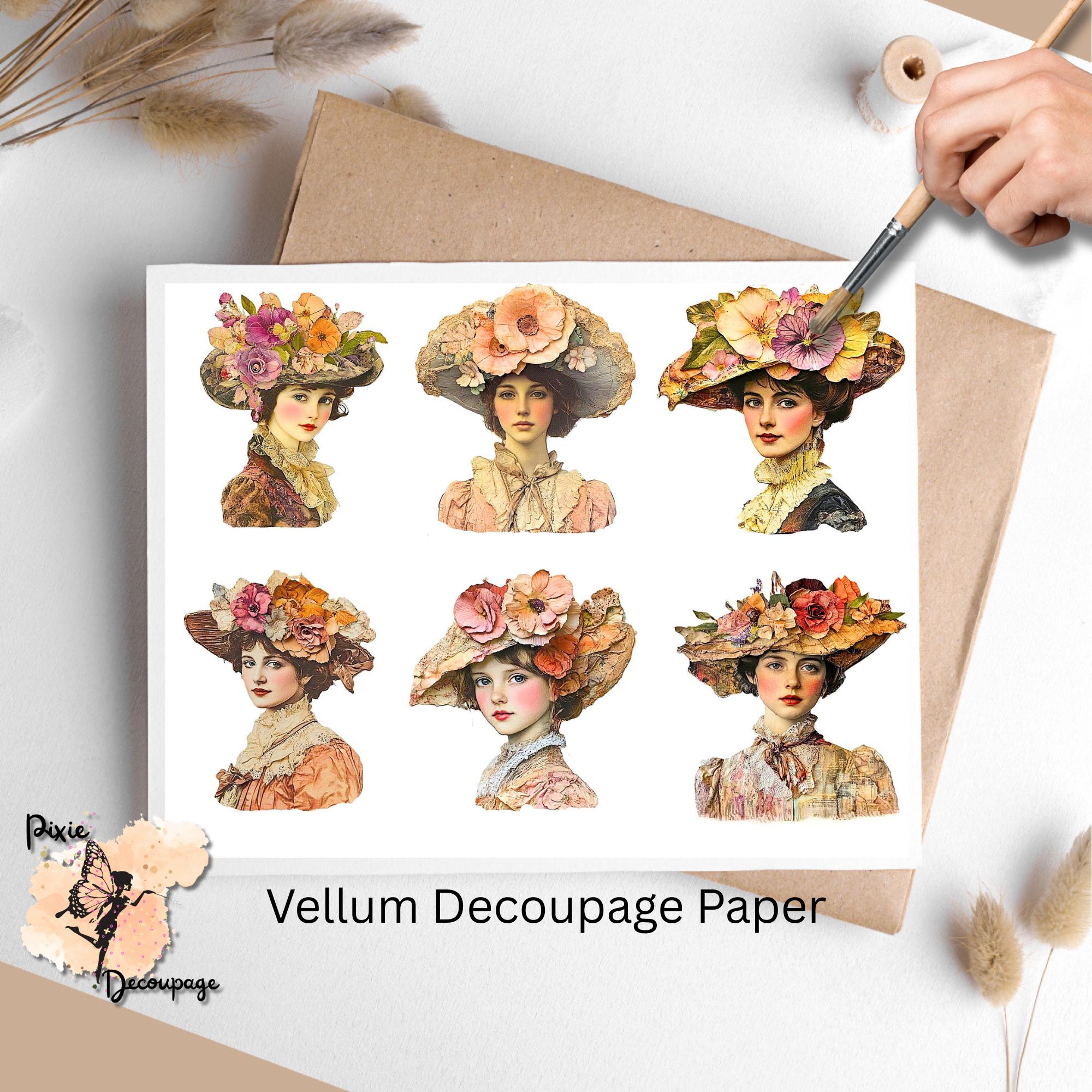 Victorian Lady 4, One Sheet Rice Paper US Letter Size - Etsy