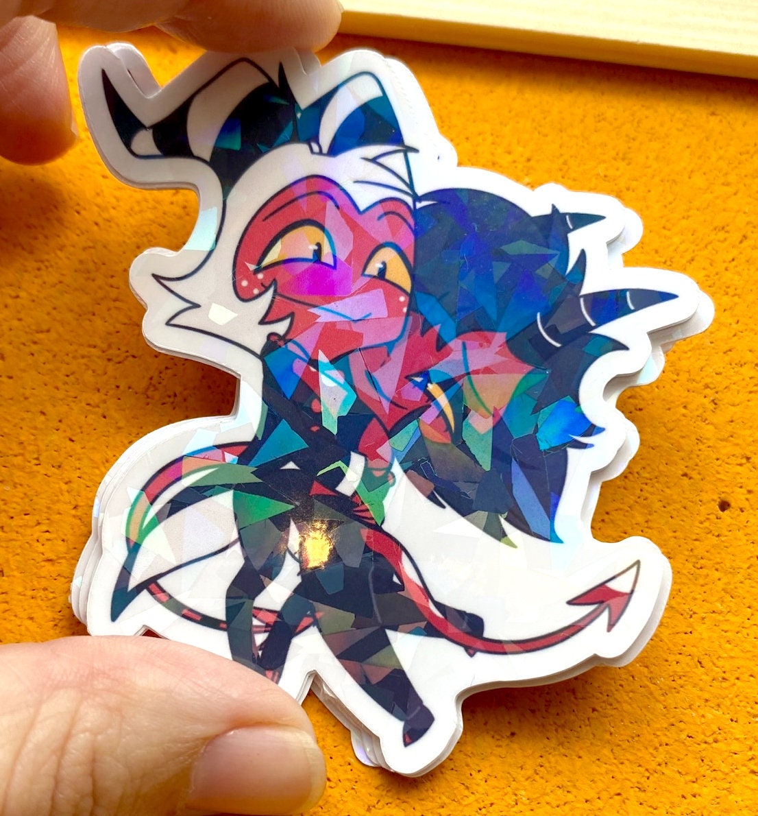 Helluva Boss Stickers plain or Glitter - Etsy UK