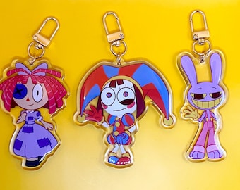 Gangle the Amazing Digital Circus Plush Keychain Clip - Etsy