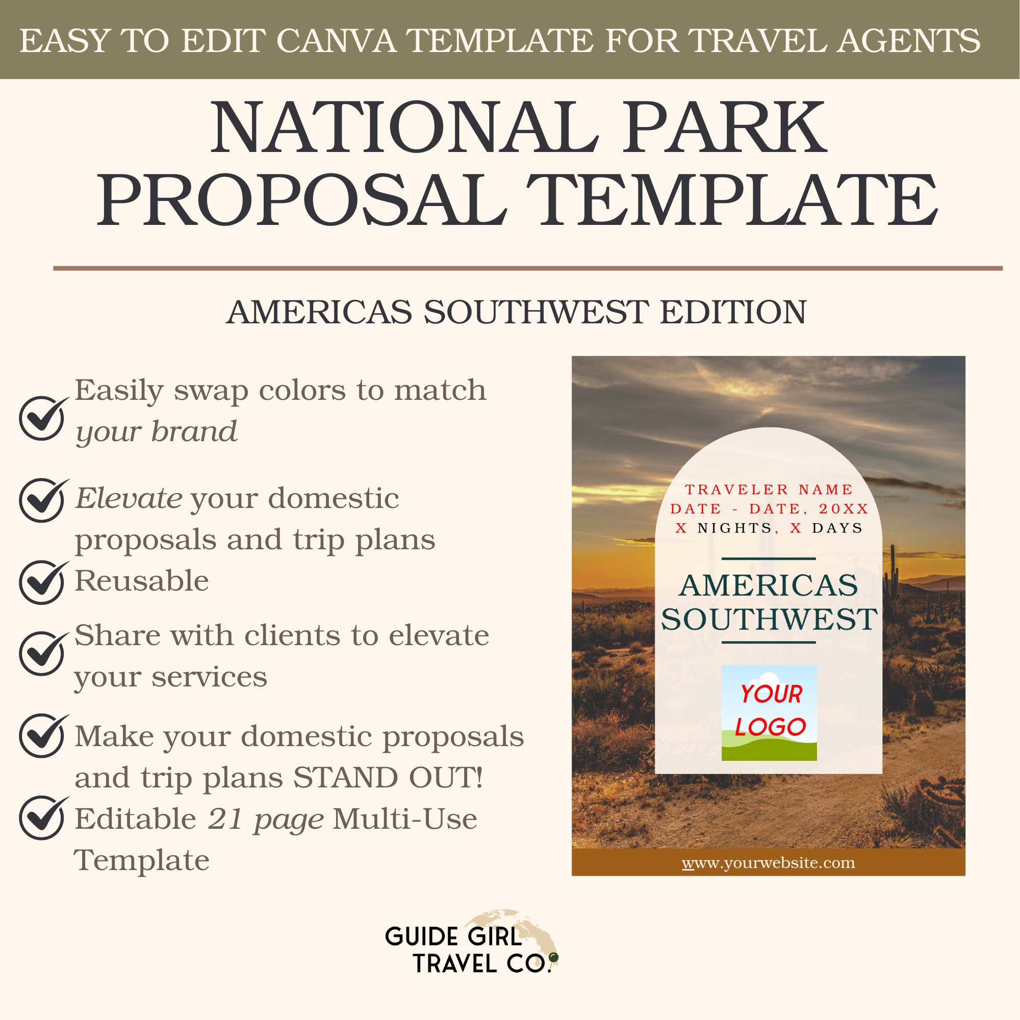 Road Trip Proposal Template for Travel Agents | Canva Template for ...