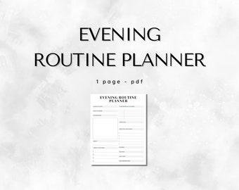 Evening Routine Checklist for Working Moms Night Time Routine Checklist ...