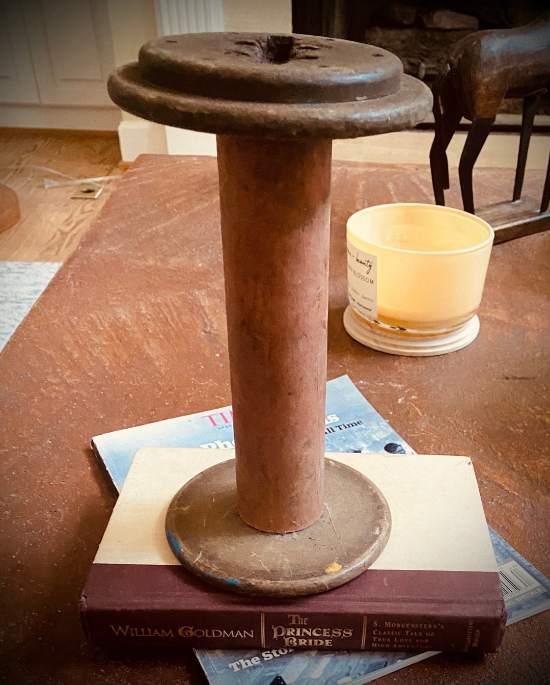 Vintage Wooden Factory Bobbin - Spool Type - Etsy