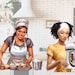 Baking Beauties Pngs| Baker Clipart| Black Women Baking Clipart ...