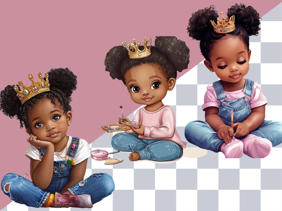 Black Princess| Little Princess| Crowned Princess| African American ...