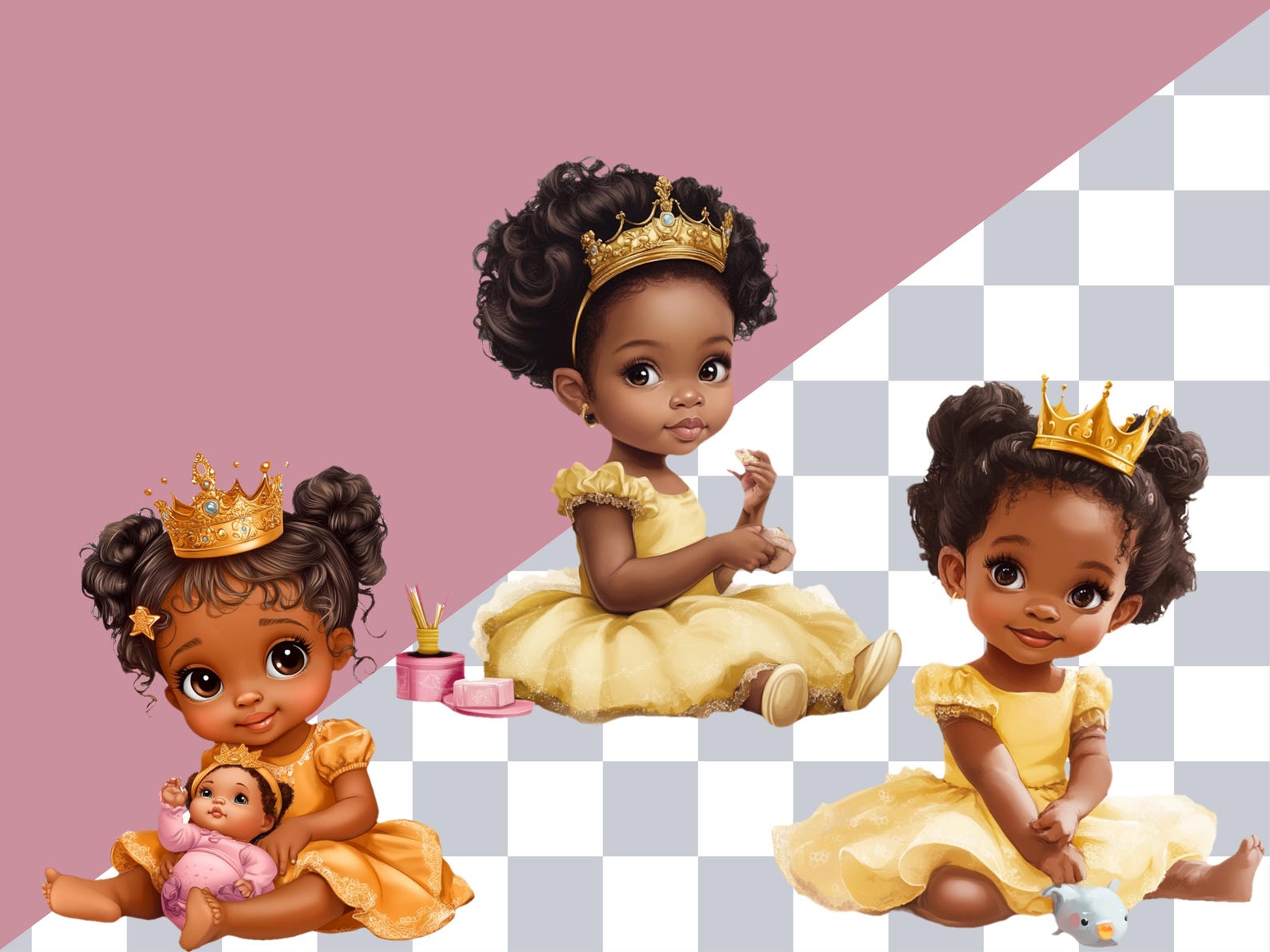 Black Princess| Little Princess| Crowned Princess| African American ...