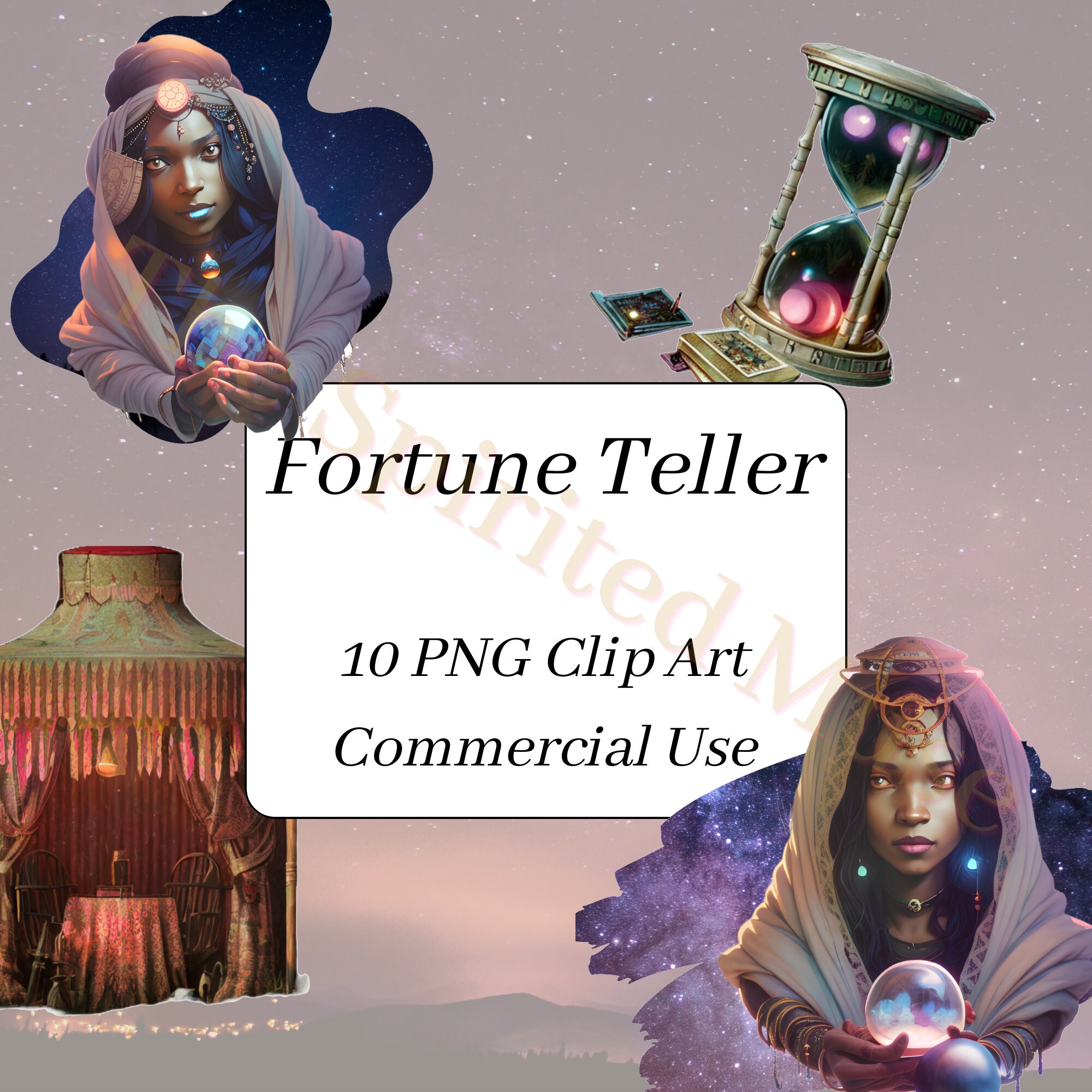 Fortune Teller PNG Clipart| Story Teller| Black Woman PNG Clipart ...