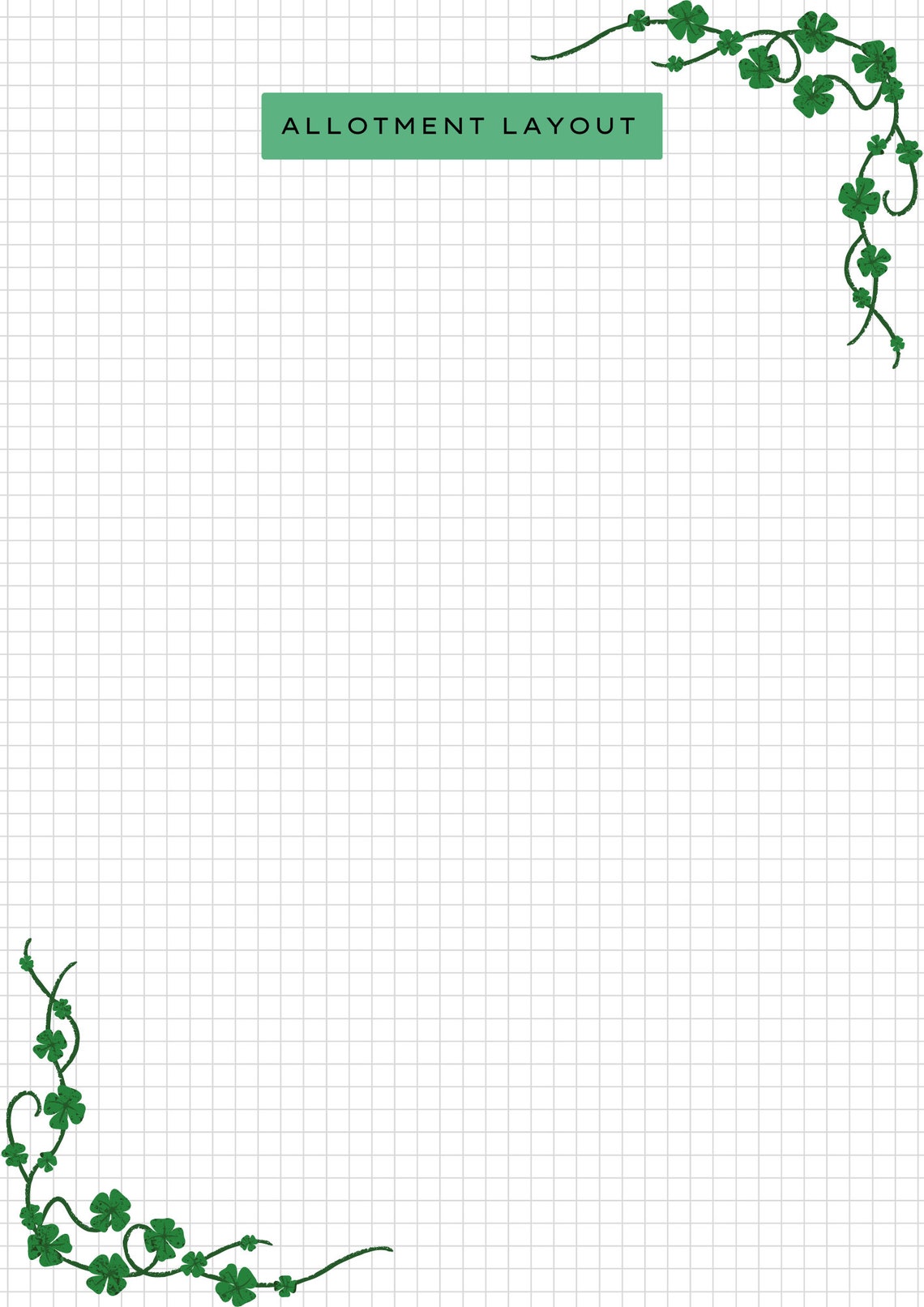 Print at Home Allotment Planner - Etsy