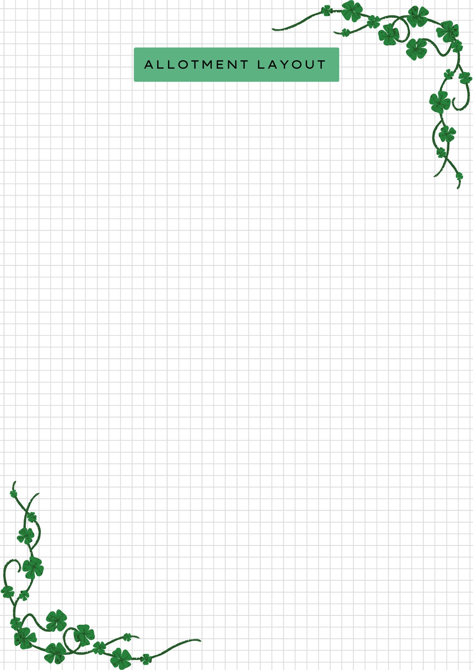 Print at Home Allotment Planner - Etsy