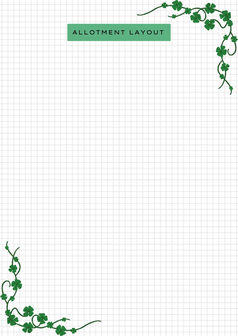 Print at Home Allotment Planner - Etsy