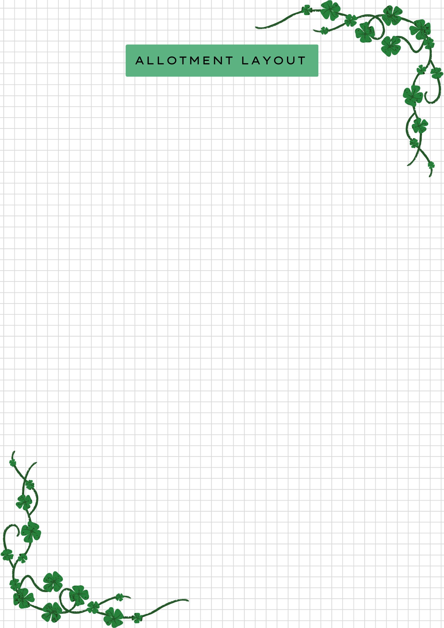 Print at Home Allotment Planner - Etsy