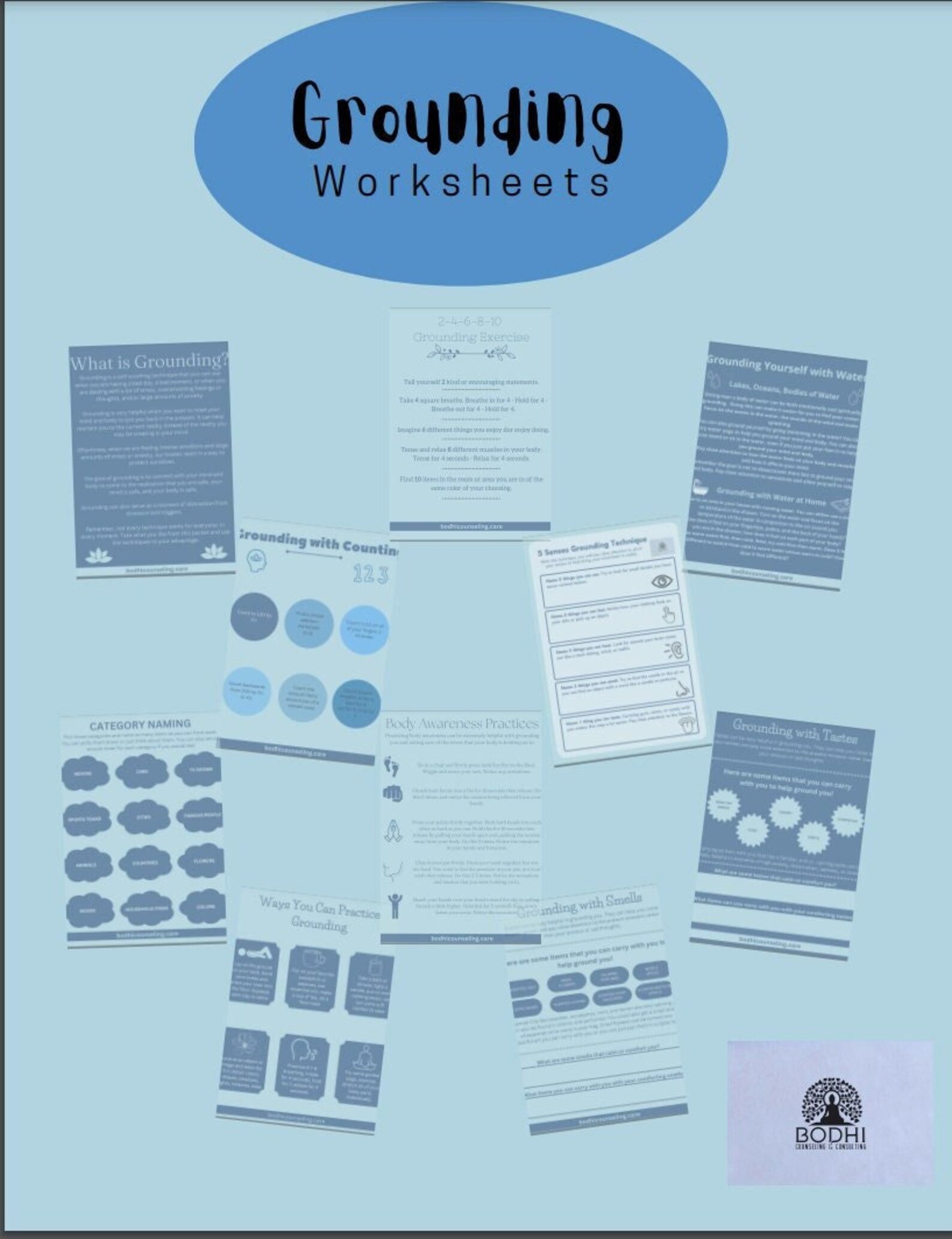 Instant Digital Download Grounding Worksheets - Etsy