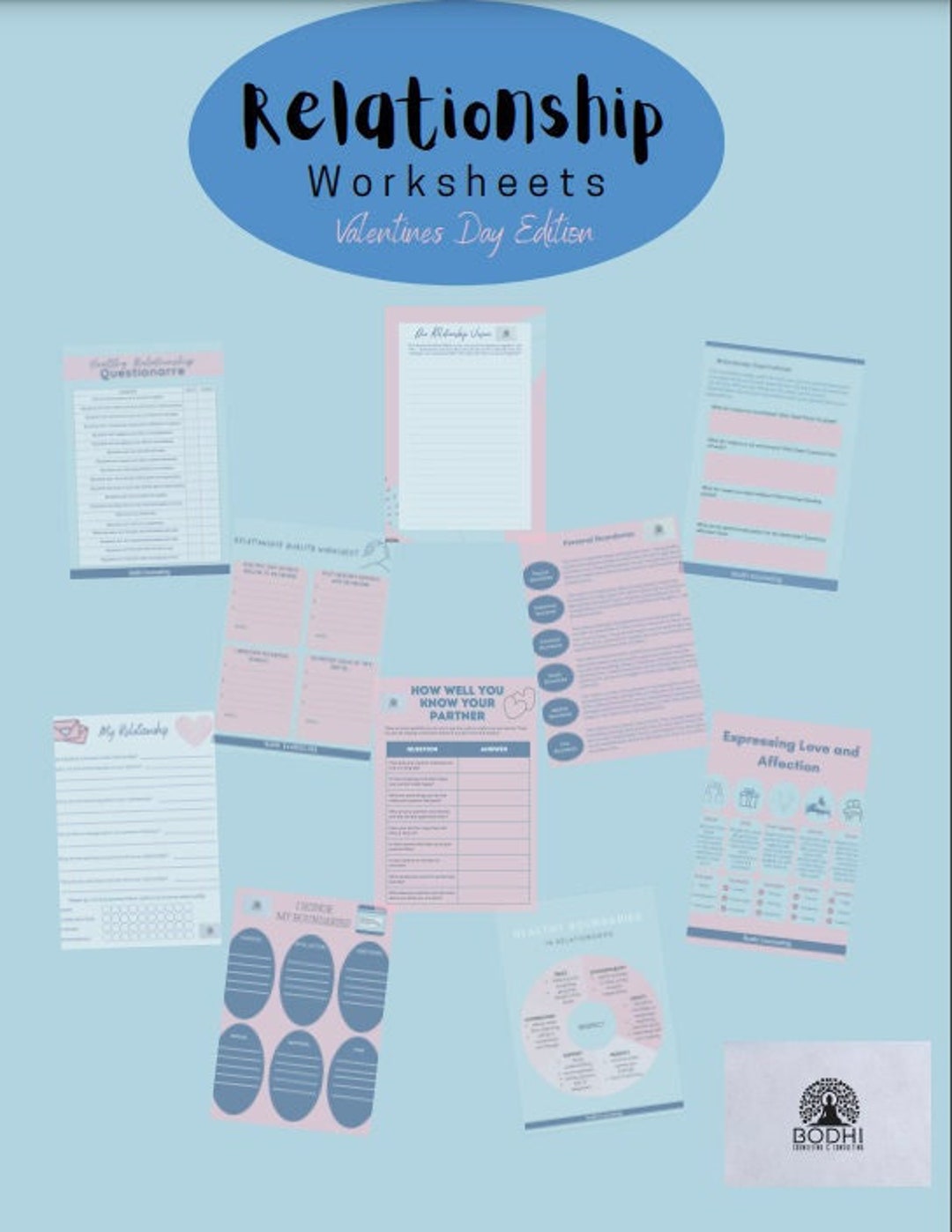 Instant Digital Download Relationships Worksheets - Etsy