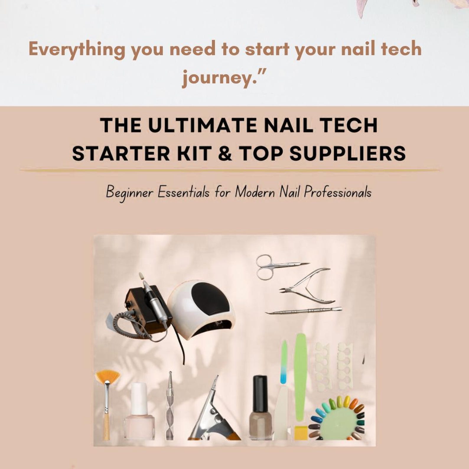 The Ultimate Nail Tech Starter Kit and Top Supplies - Etsy