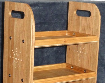 3 Tier Wood Spice Rack - Etsy