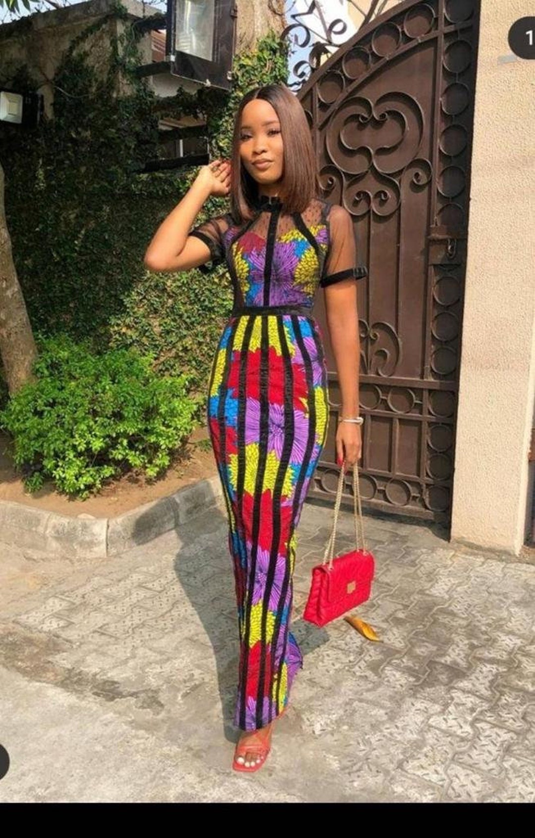 Ankara Print Gown, Nigerian Wedding Dress, African Dinner Wear, Prom ...