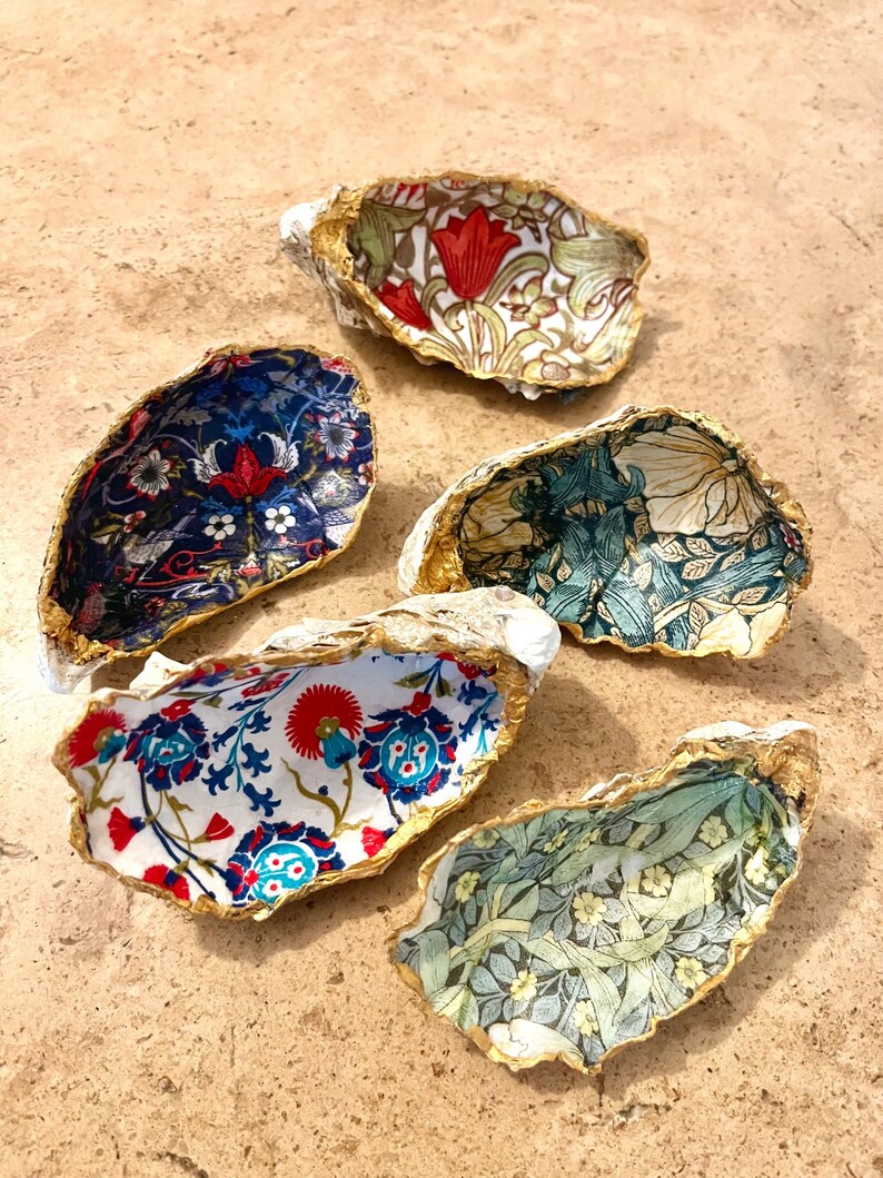 Decorative Decoupaged Shells for Your Home - Etsy Australia
