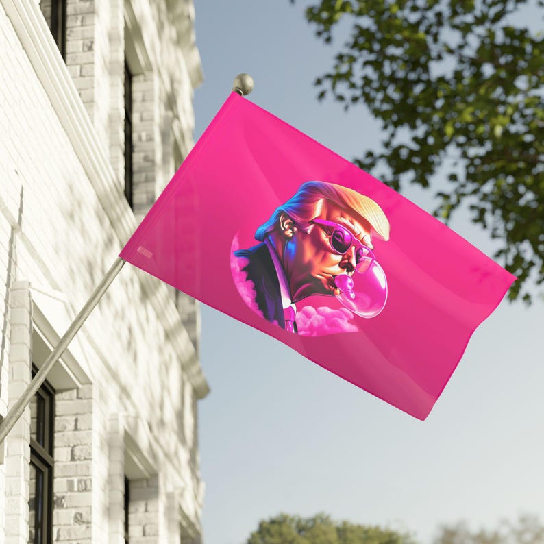 Donald Trump Blowing Bubble Gum Flag / USA Flag / Republican Flag ...