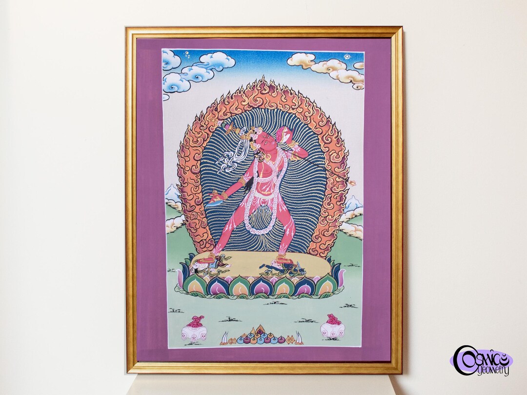 Vajrayogini Thangka Painting | Hand-painted Tibetan Art | Gilded ...