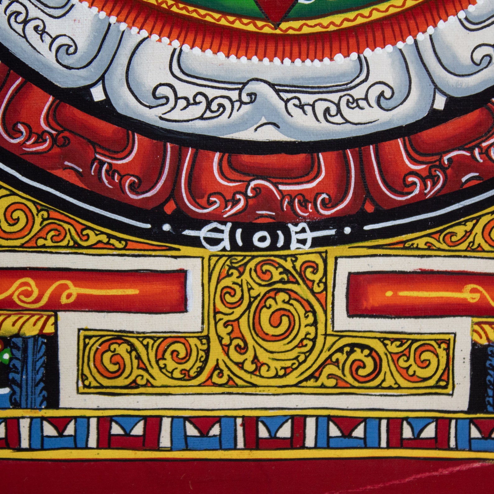 Sri Yantra Mandala Thangka Painting | Hand-painted Sacred Geometry Art ...