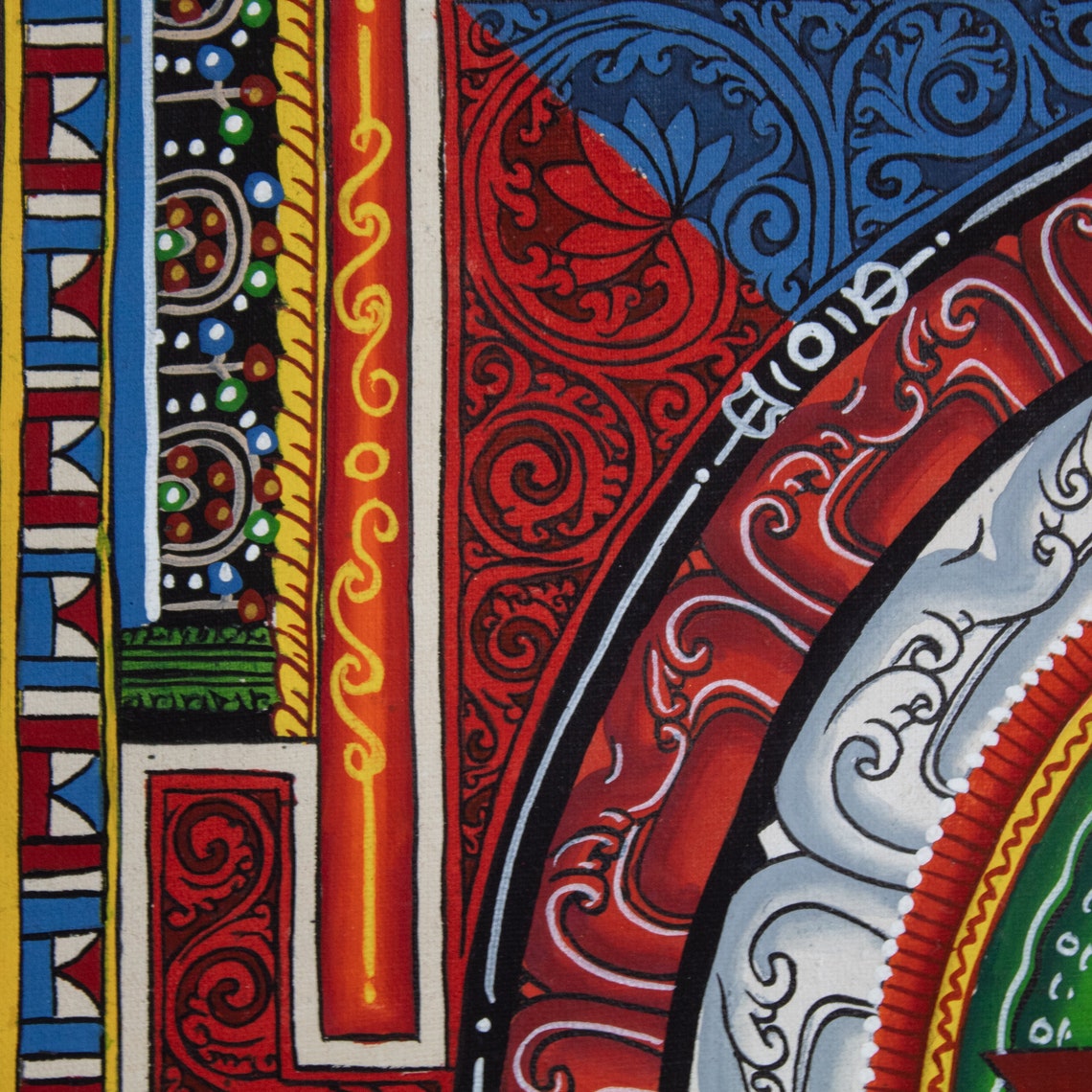Sri Yantra Mandala Thangka Painting | Hand-painted Sacred Geometry Art ...