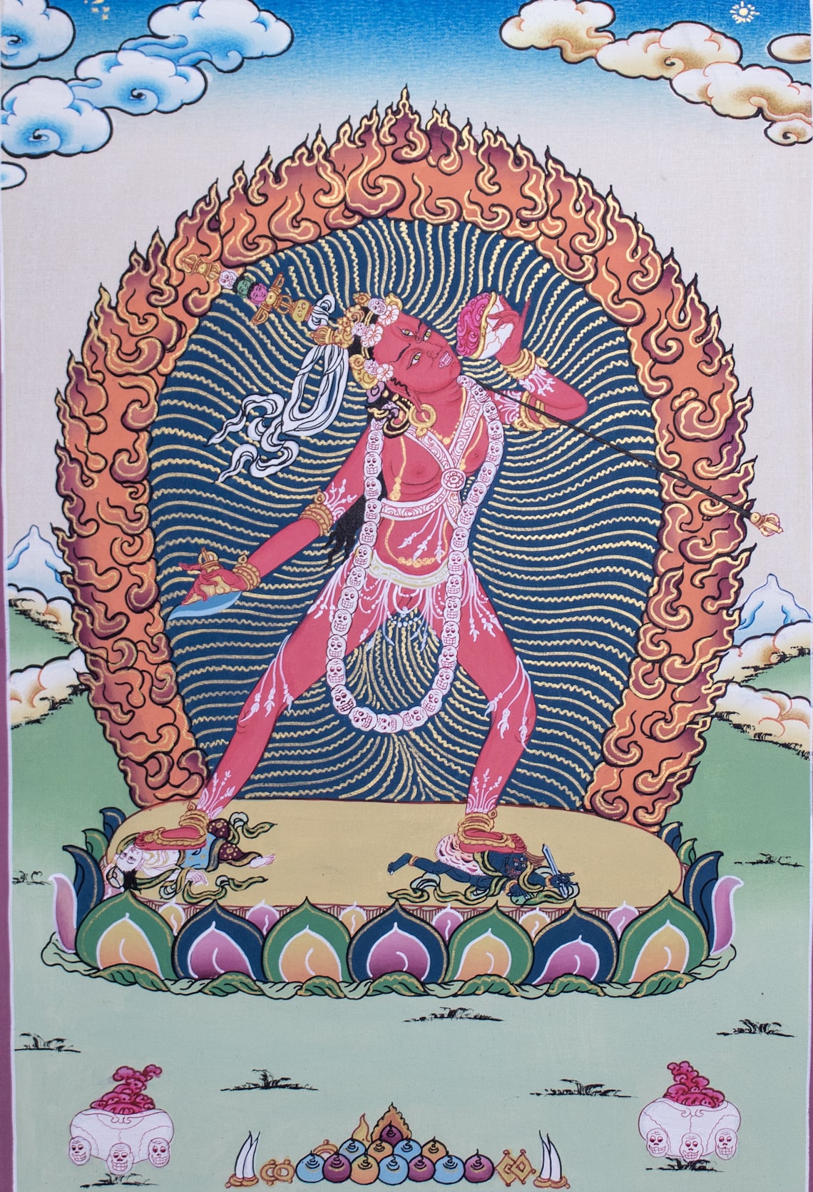 Vajrayogini Thangka Painting | Hand-painted Tibetan Art | Gilded ...