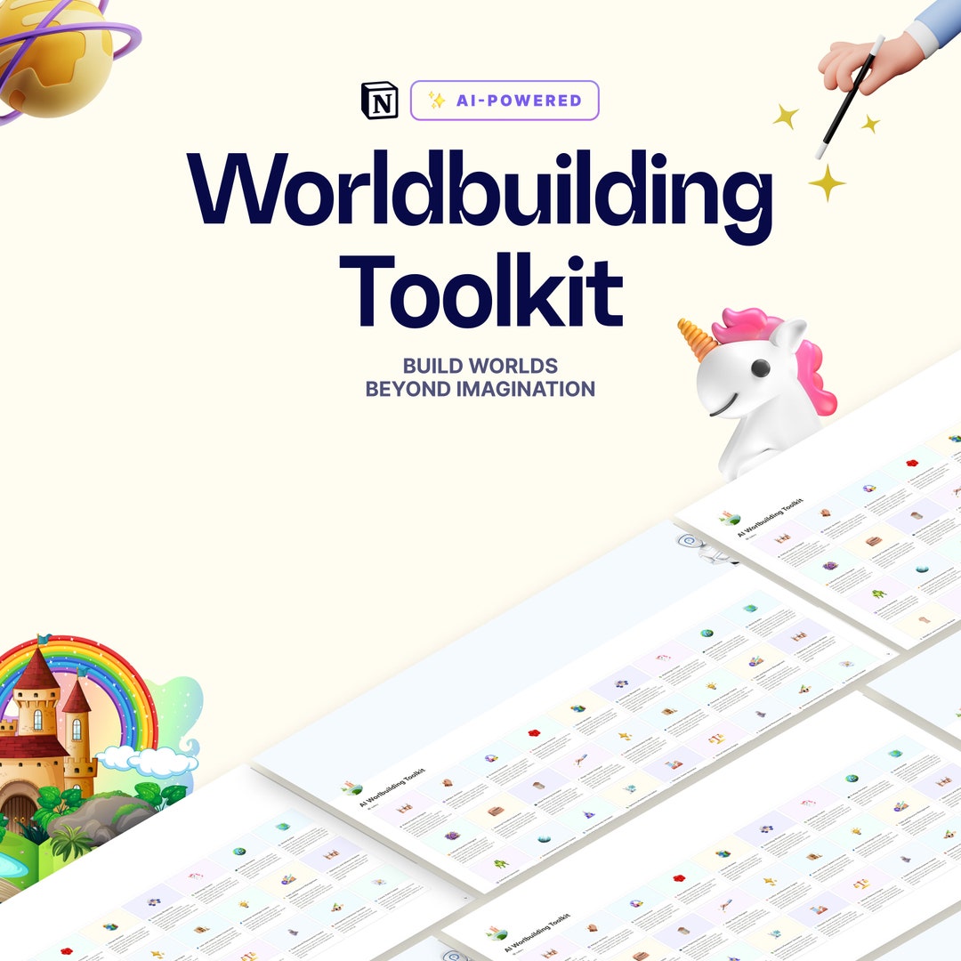 AI Worldbuilding Toolkit Ai-powered Notion Template for Authors ...