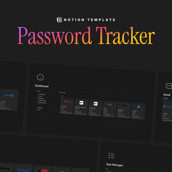 Password Tracker - Etsy