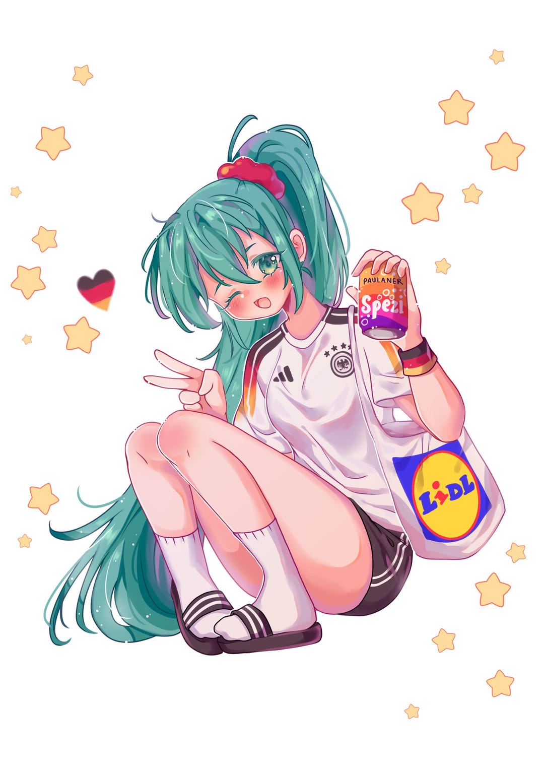 A4/A5 Print // German Hatsune Miku Vocaloid // Art Print, Illustration ...