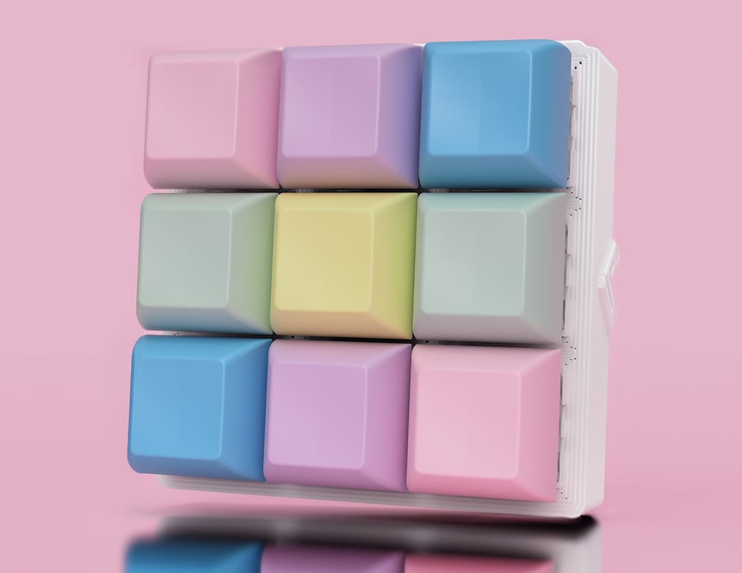 9 Keys Pad Classic Base Mechanical Keyboard Fidget Clicker 3D Printed ...