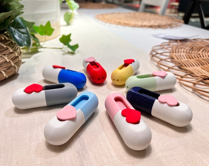 Haptic Pill — 3D Printed, Magnetic Slider, Haptic Fidget, Sensory ...