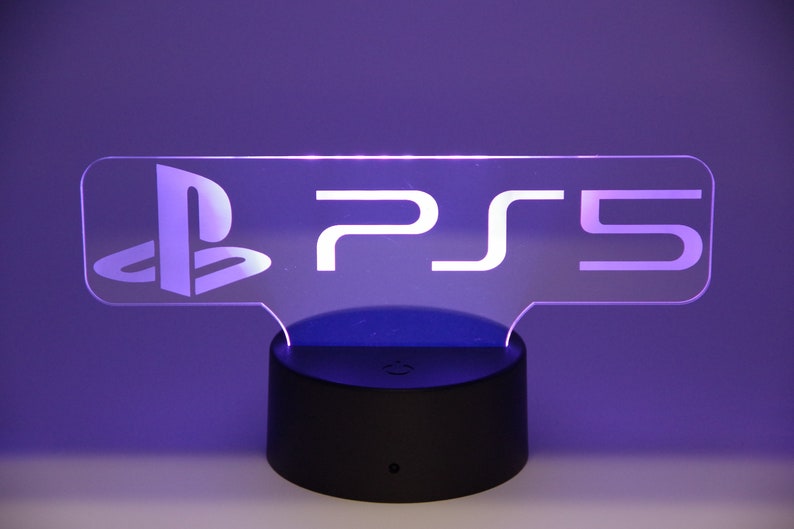 PS5 Playstation LED Edge Lit Light up Sign W/ 16 Color Base & Remote - Etsy