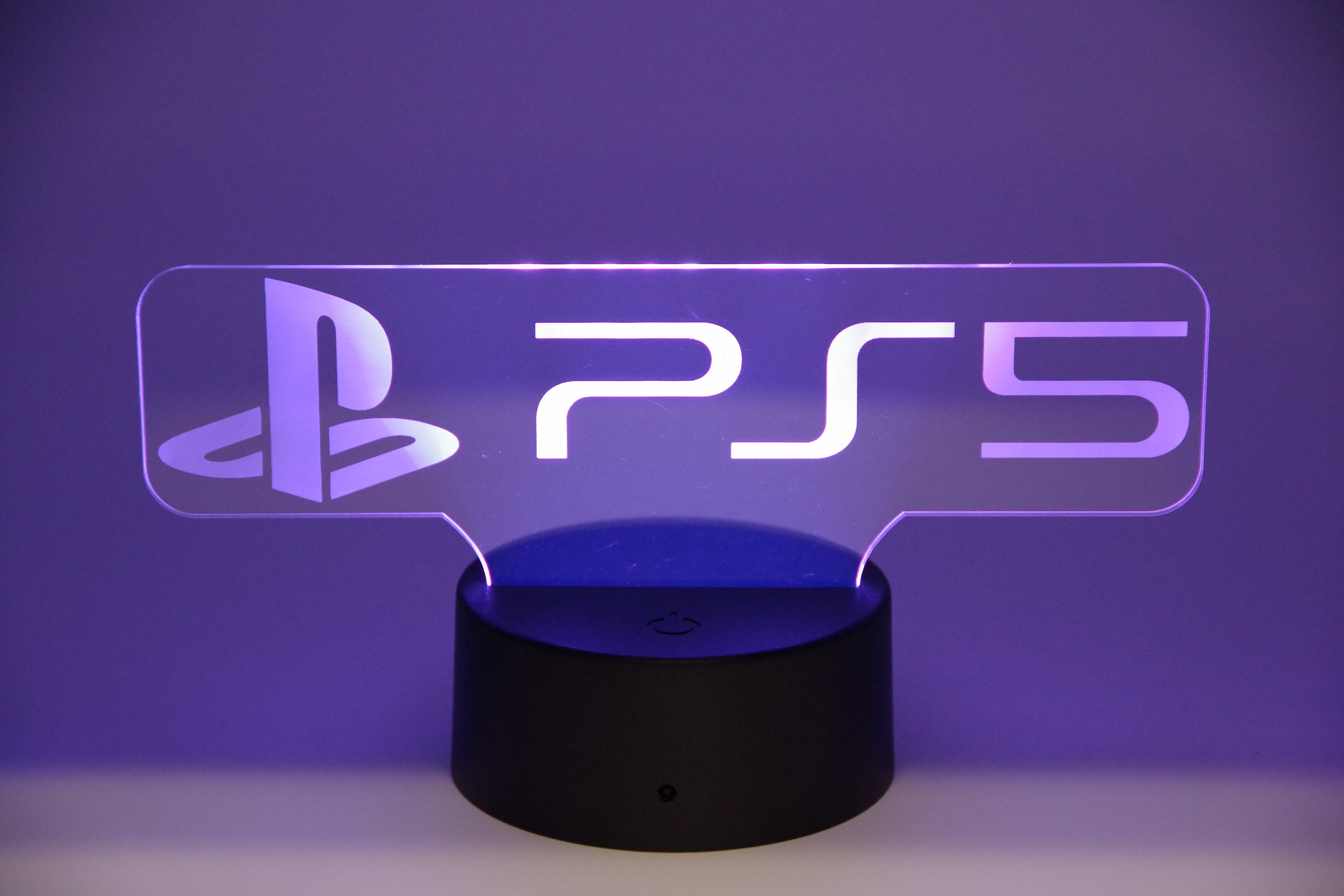 PS5 Playstation LED Edge Lit Light up Sign W/ 16 Color Base & Remote - Etsy