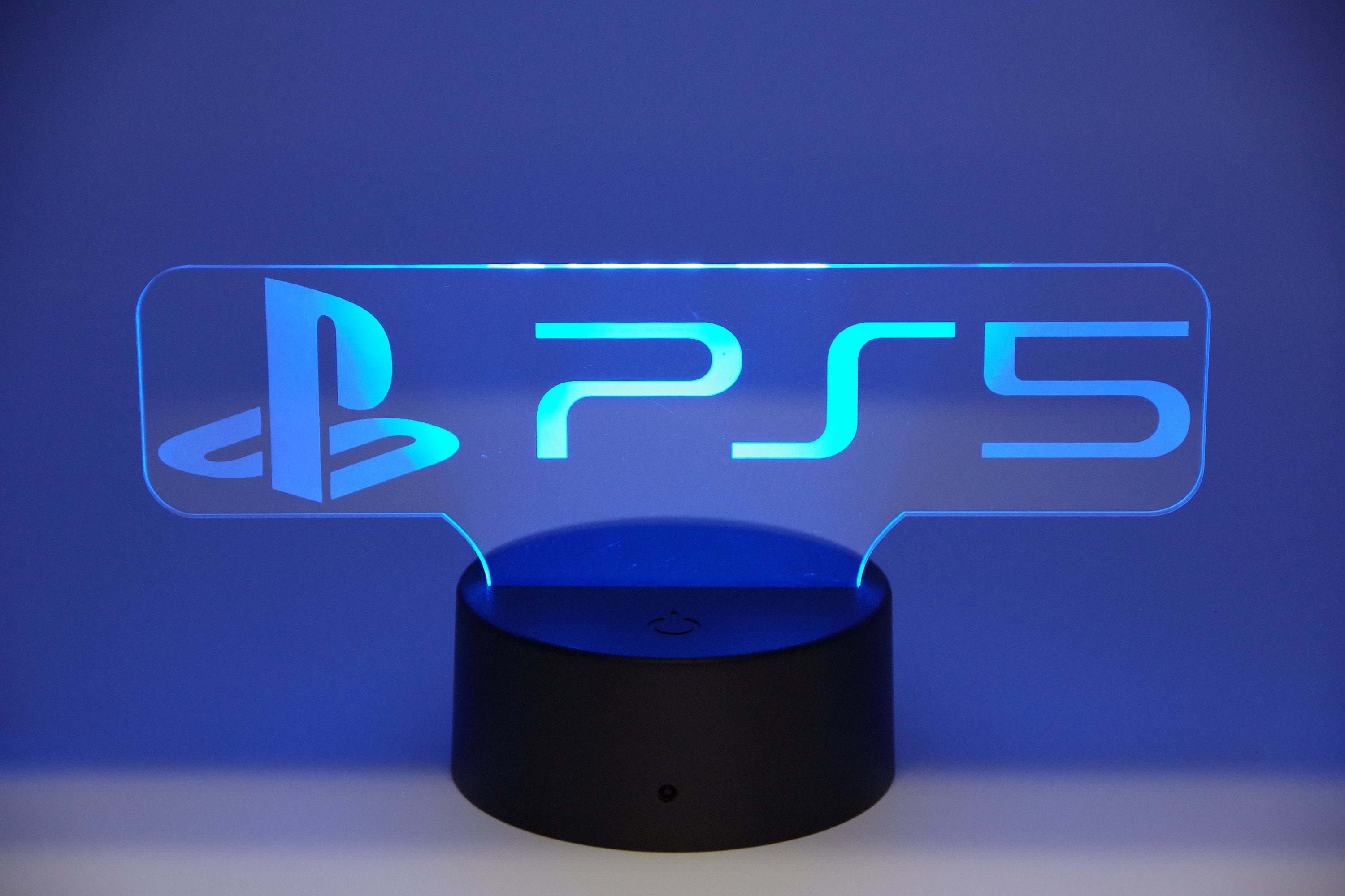 PS5 Playstation LED Edge Lit Light up Sign W/ 16 Color Base & Remote - Etsy
