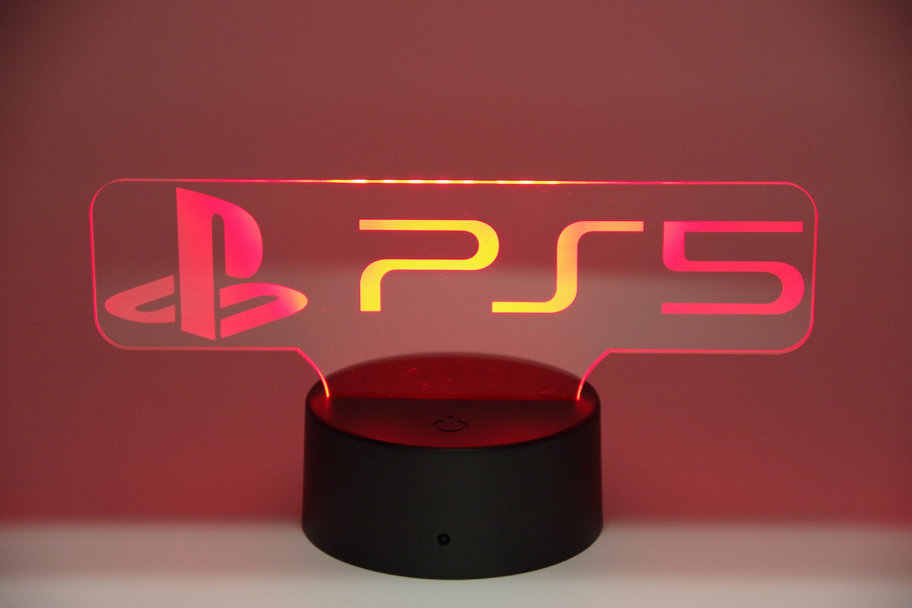 PS5 Playstation LED Edge Lit Light up Sign W/ 16 Color Base & Remote - Etsy