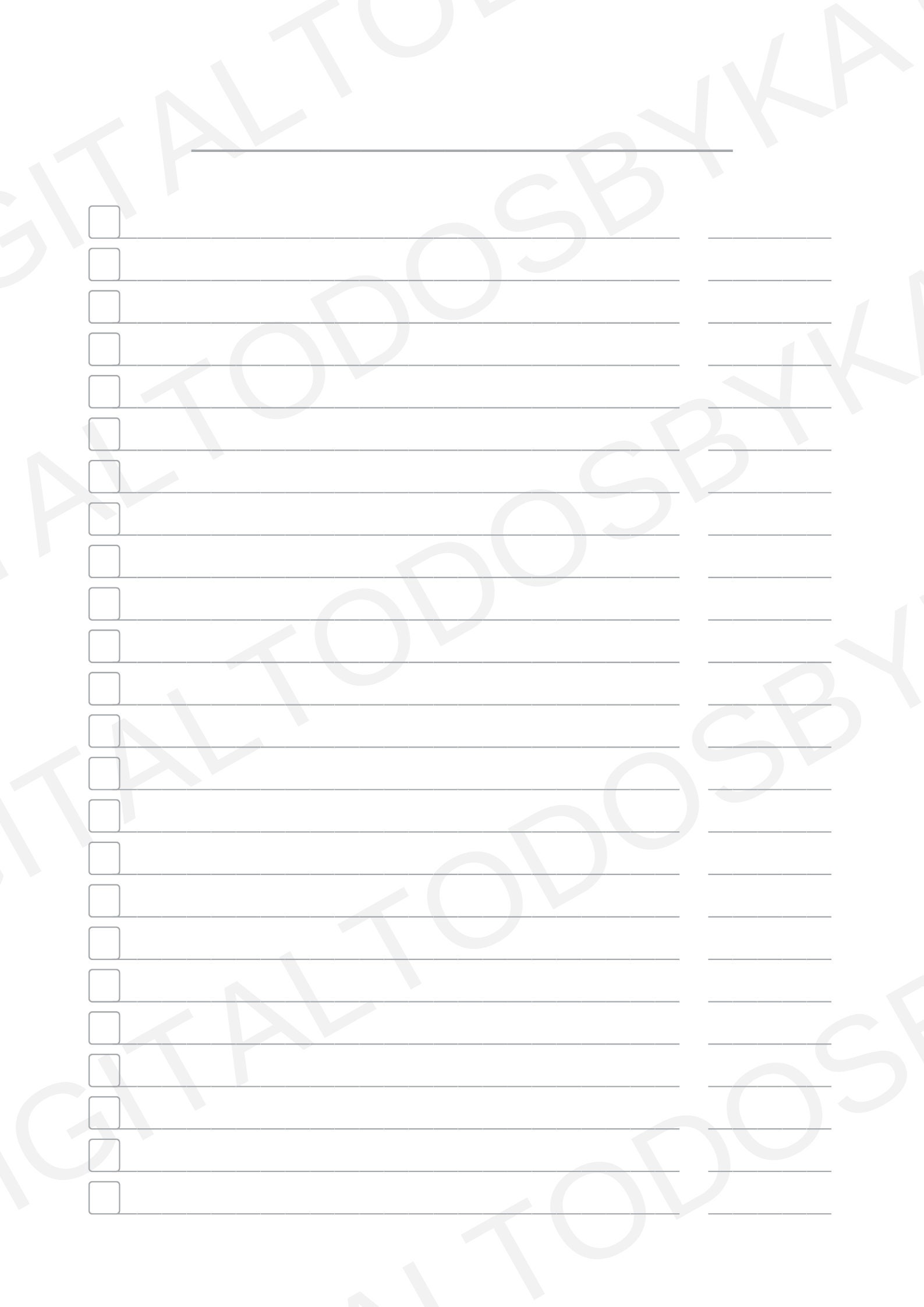 Check List Minimalistic, White or Black - Etsy