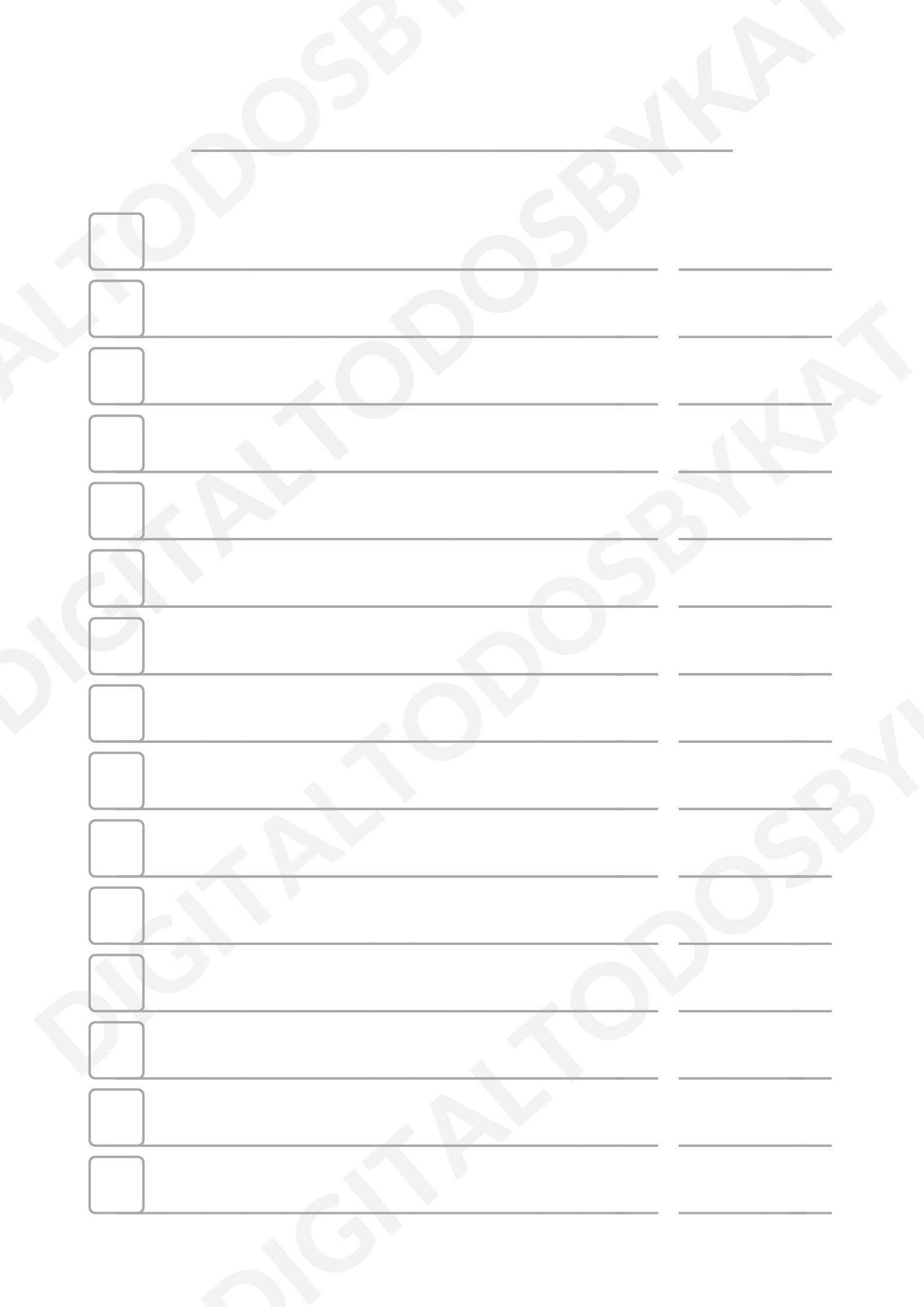 Check List Minimalistic, White or Black - Etsy