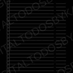 Check List - Minimalistic, White or Black - Etsy