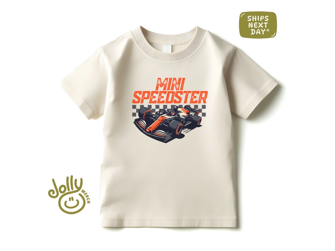 Mini Speedster Kids T-shirt, Racing Themed Racing Toddler Tee, Racing ...