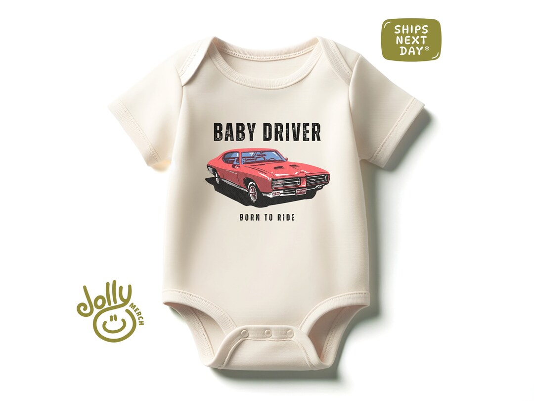 Baby Driver Bodysuit, Born to Ride Baby Bodysuit, Adventure Bodysuit ...