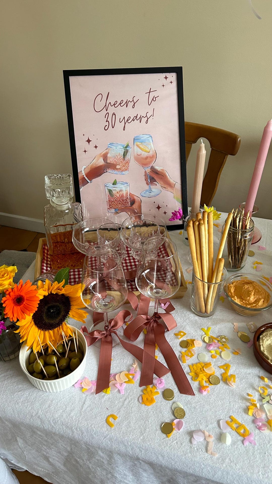 Cheers to 30 Years A3 Welcome Sign, Poster 30th Birthday - Etsy